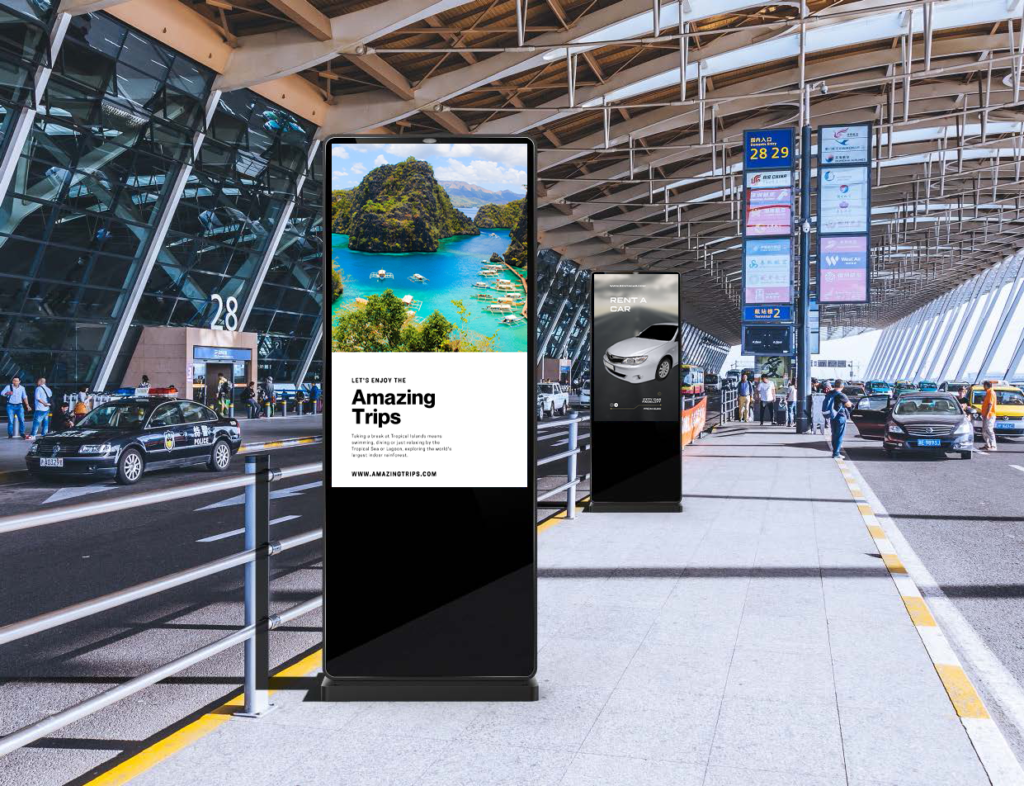 55'' Ultra-thin Standing Digital Signage - OnixDisplay